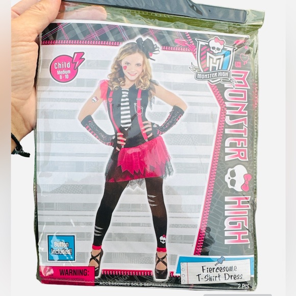 monster high | Costumes | Monster High Fiercesome Tshirt Dress Childs ...